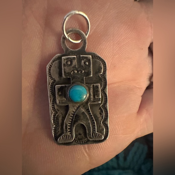Jewelry | Rare Vintage Old Fred Harvey Era Sterling Kachina Dog Tag ...